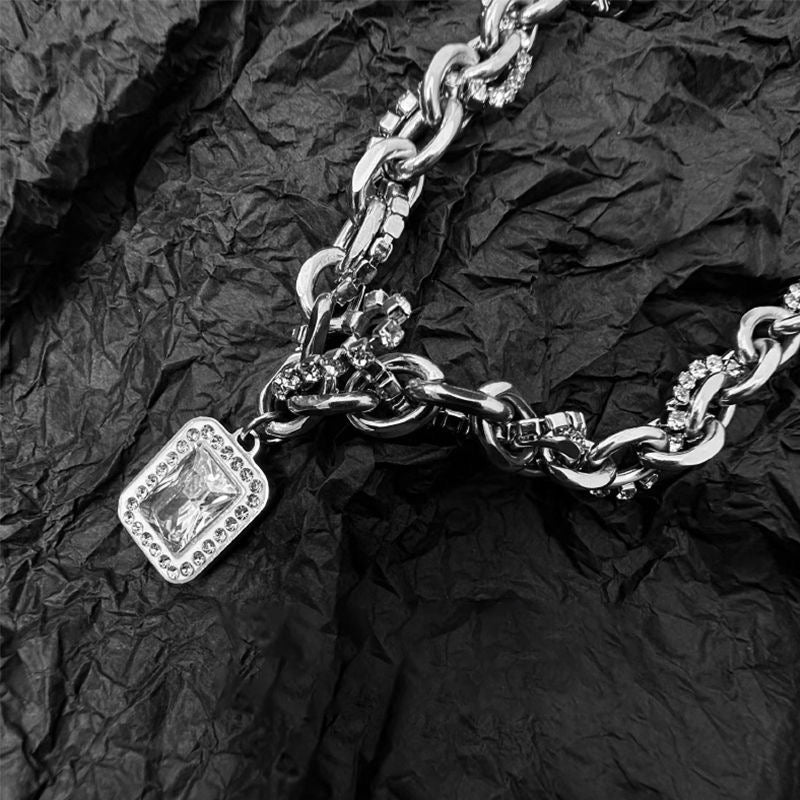 Powerful Braided Chains with Sparkling Pendant - Jewelry for Men ...